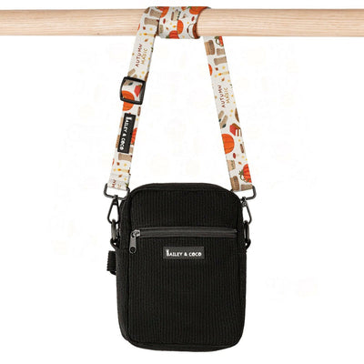 Dog Walking Bag With Autumn Magic Strap - Black