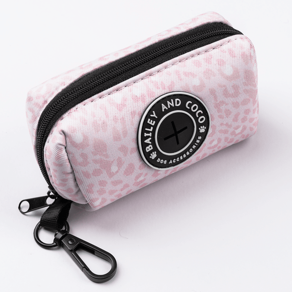 Poo Bag Holder - Blush Leopard